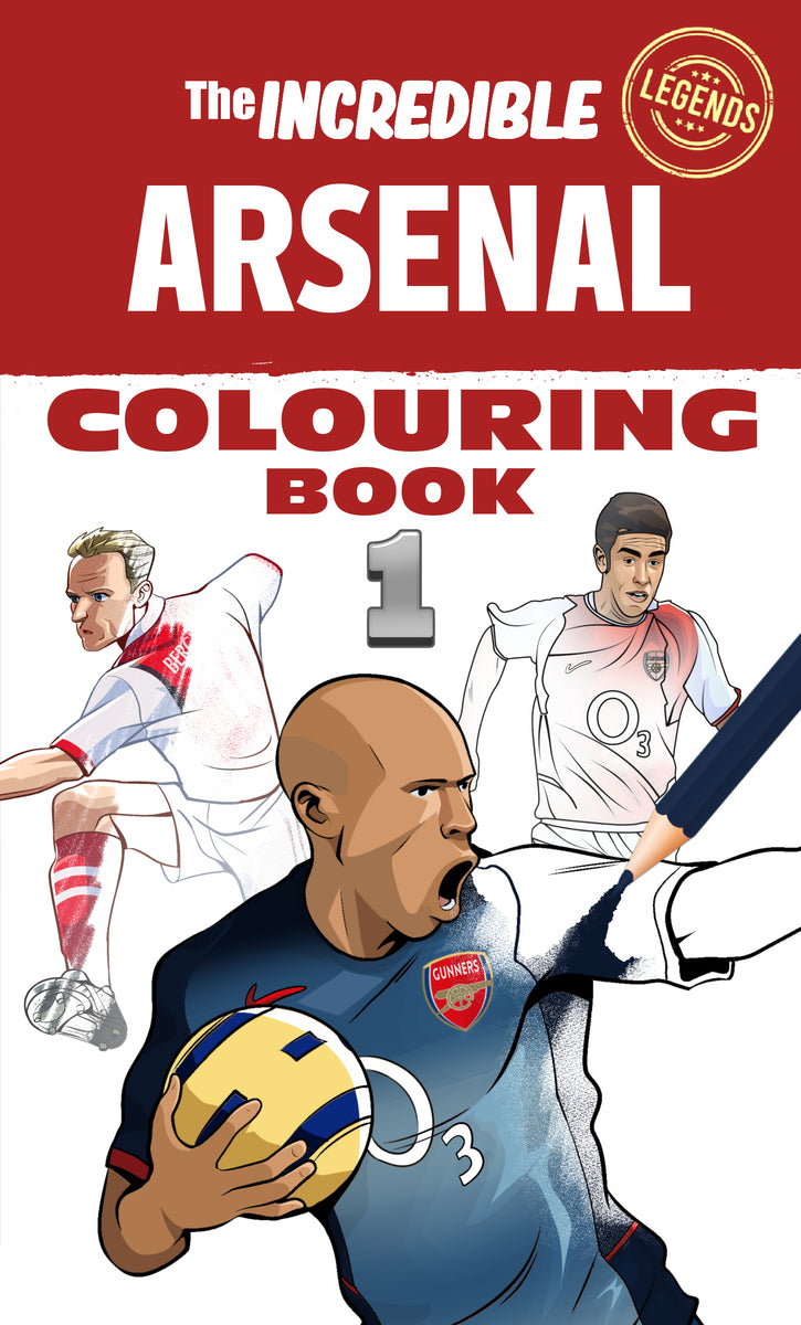 Arsenal Legends Colouring Pack – The Brilliant Game