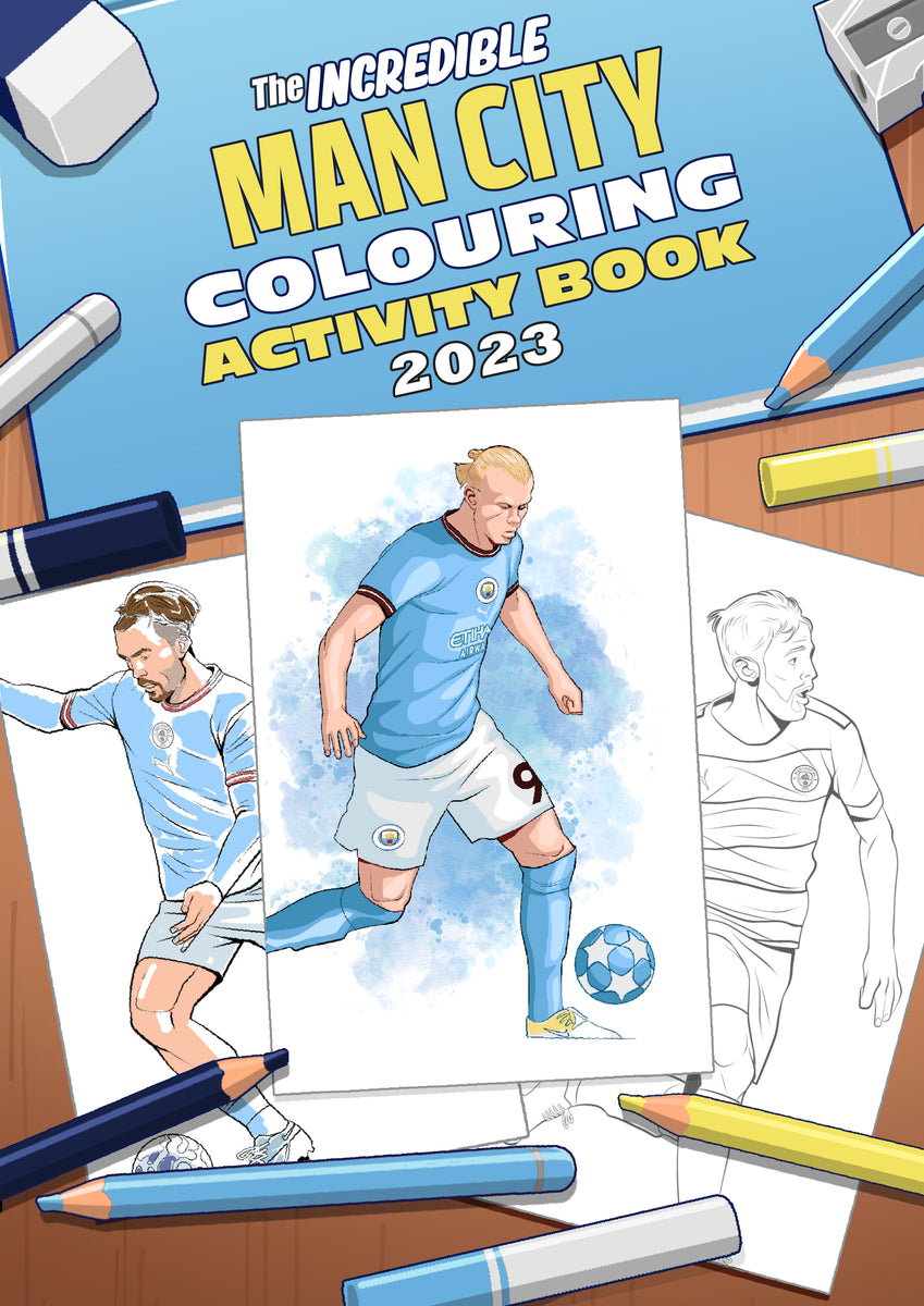 Man City 2023 Colouring Activity Pack – The Brilliant Game